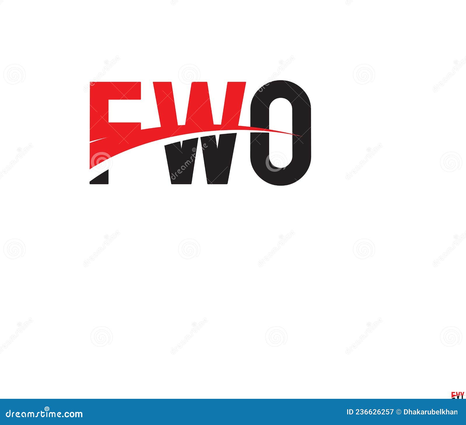 FWO Letter Initial Logo Design Vector Illustration Stock Vector ...