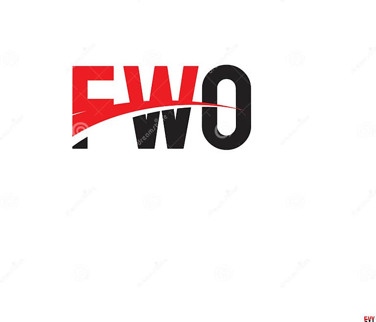 FWO Letter Initial Logo Design Vector Illustration Stock Vector ...