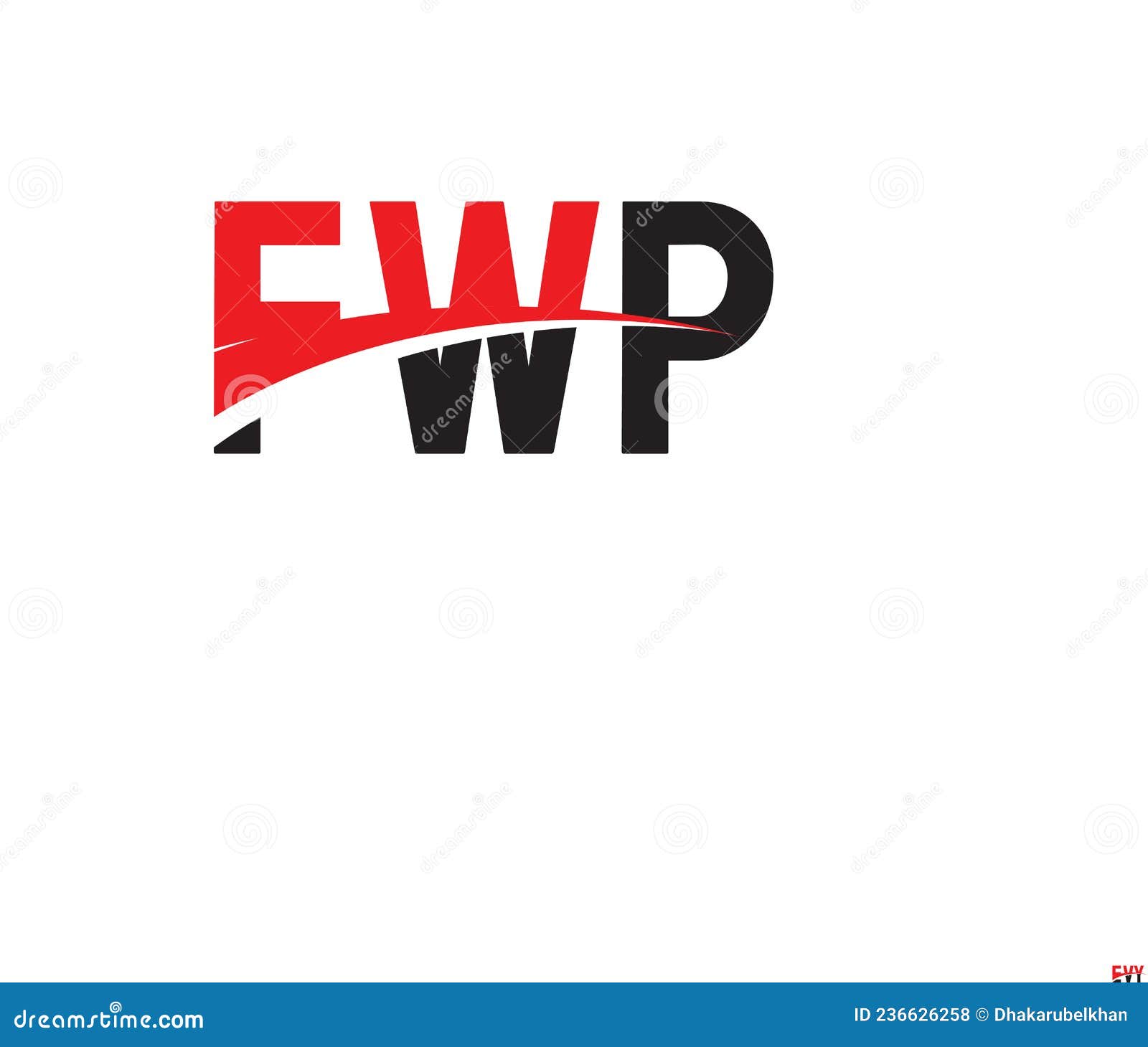FWP Letter Initial Logo Design Vector Illustration Stock Vector ...