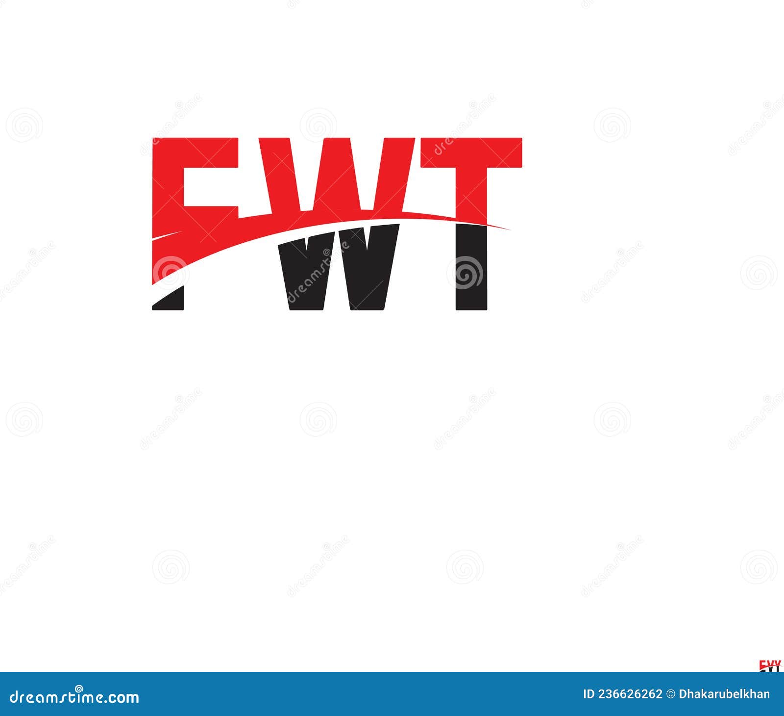 FWT Letter Initial Logo Design Vector Illustration Stock Vector ...