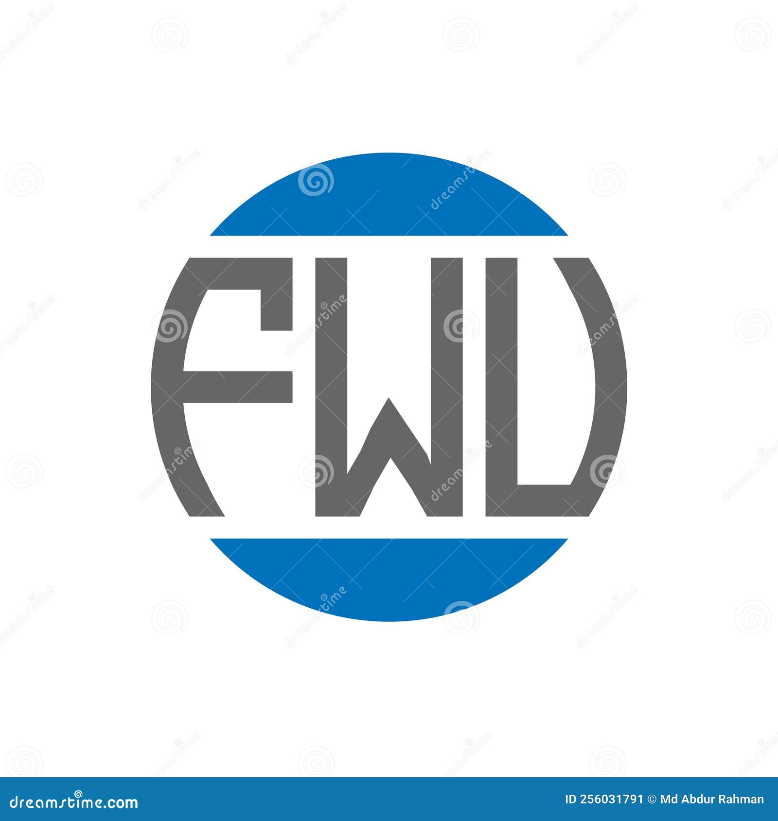 FWU Letter Logo Design on White Background. FWU Creative Initials ...
