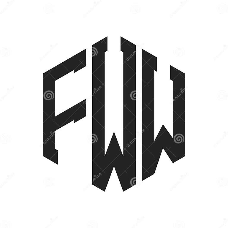 FWW Logo Design. Initial Letter FWW Monogram Logo Using Hexagon Shape ...