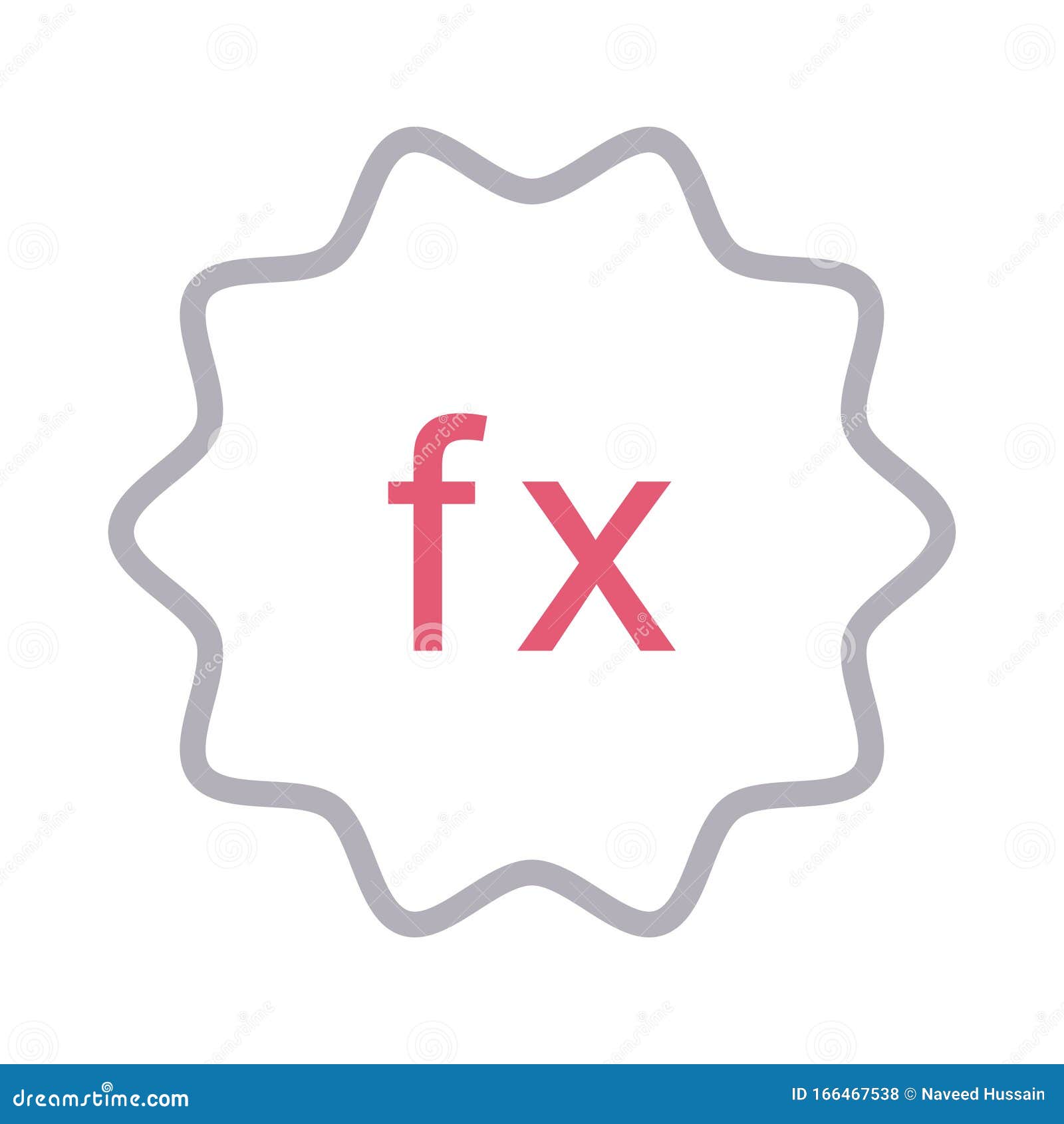 Fx vector color line icon stock vector. Illustration of icons - 166467538