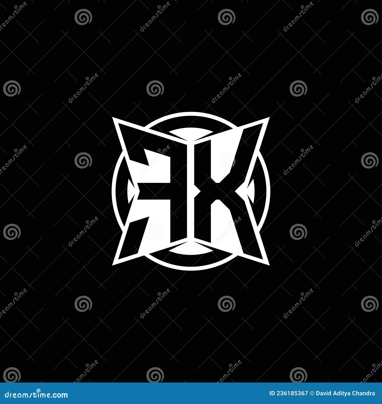 FX Logo Monogram Design Template Stock Vector - Illustration of letter ...