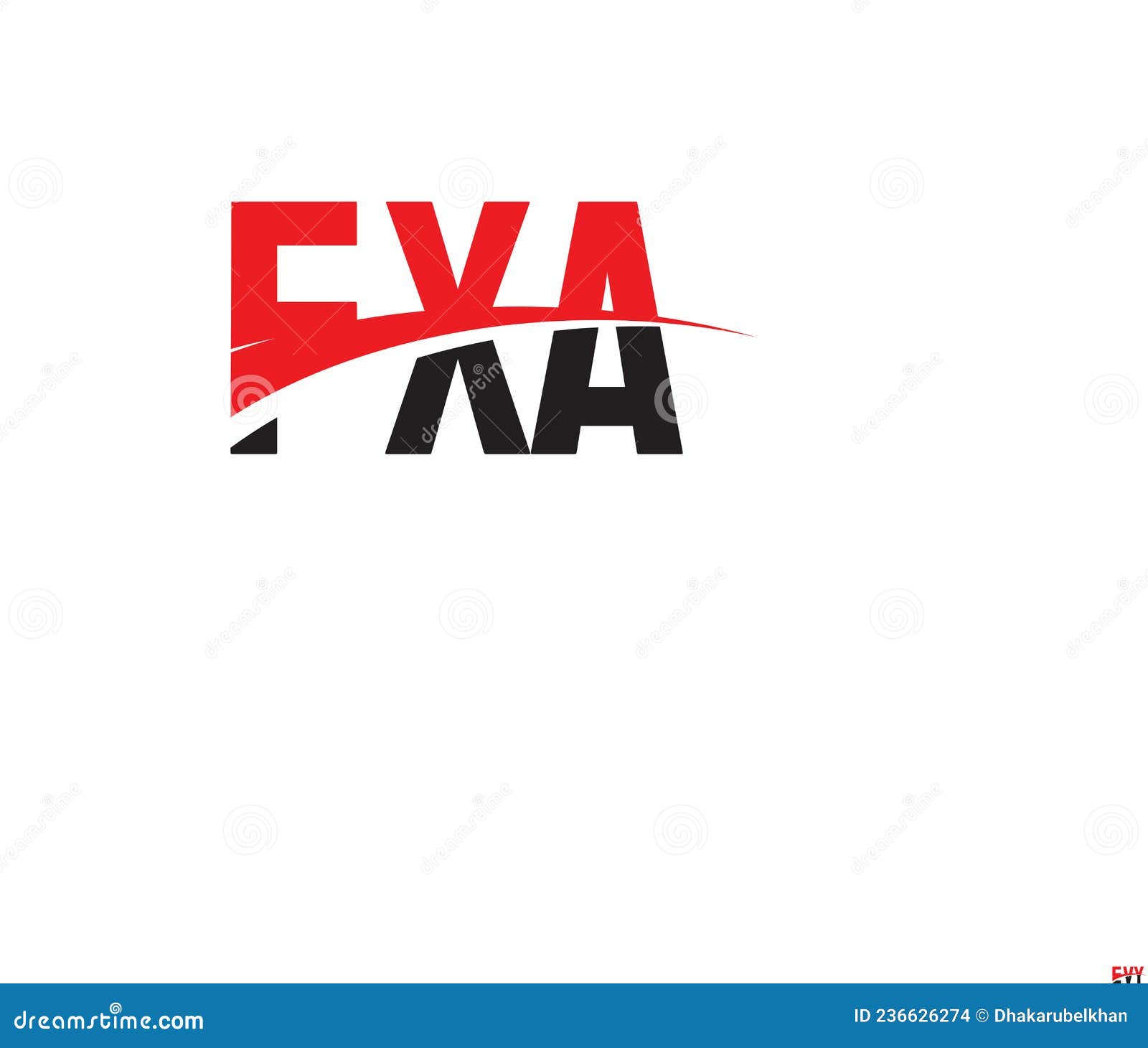 FXA Letter Initial Logo Design Vector Illustration Stock Vector ...