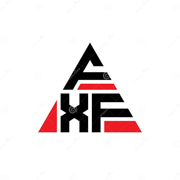 FXF Triangle Letter Logo Design with Triangle Shape. FXF Triangle Logo ...