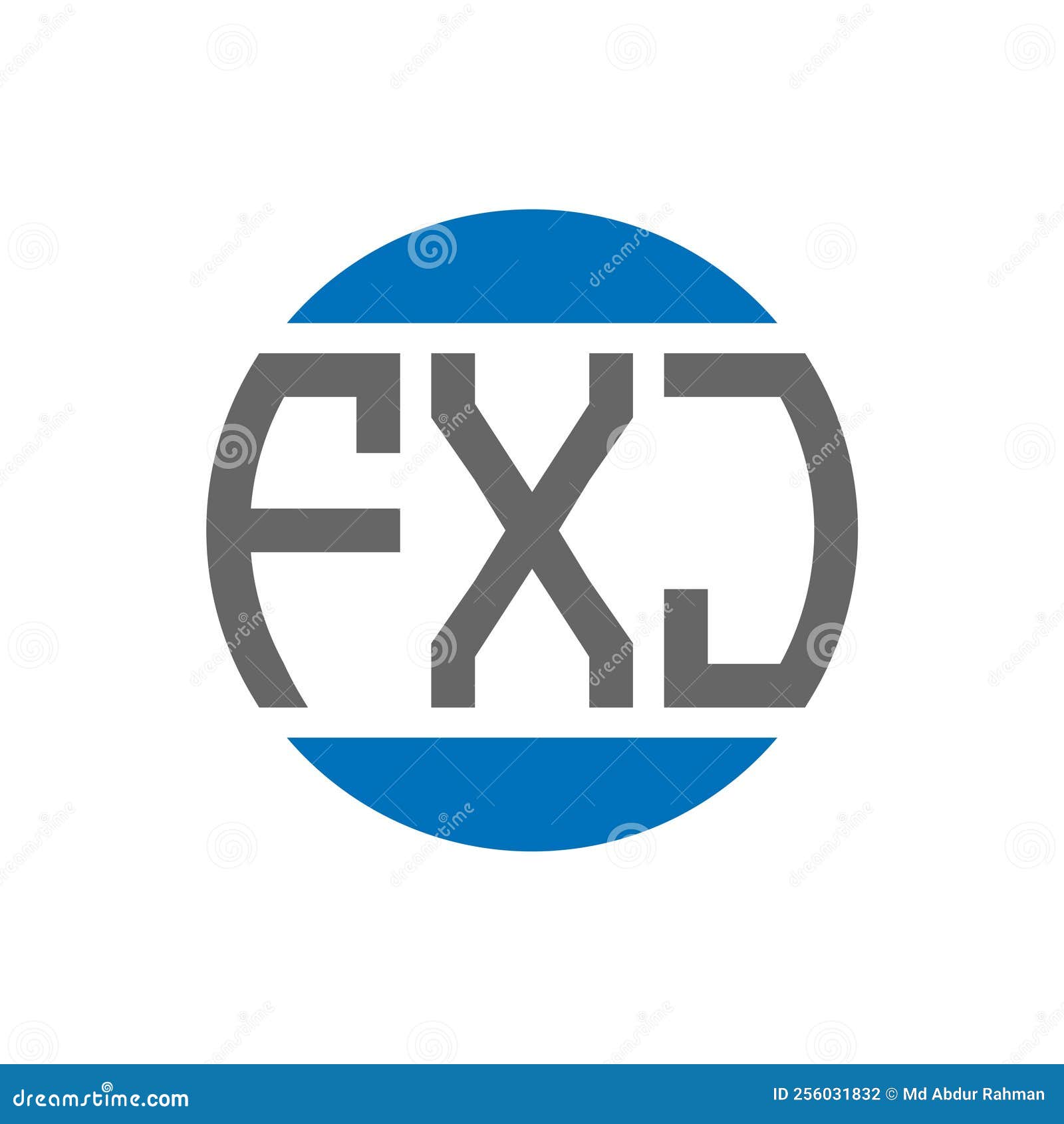 FXJ Letter Logo Design on White Background. FXJ Creative Initials ...