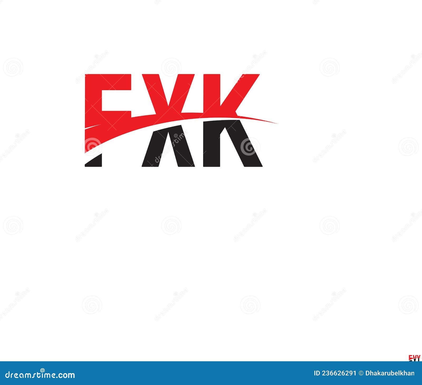 FXK Letter Initial Logo Design Vector Illustration Stock Vector ...