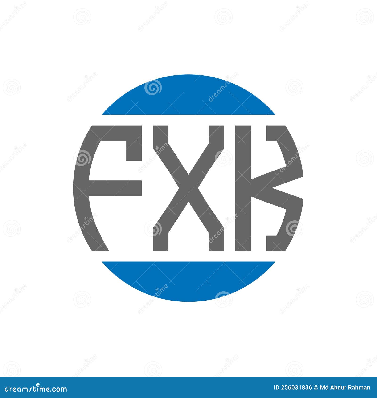 FXK Letter Logo Design on White Background. FXK Creative Initials ...