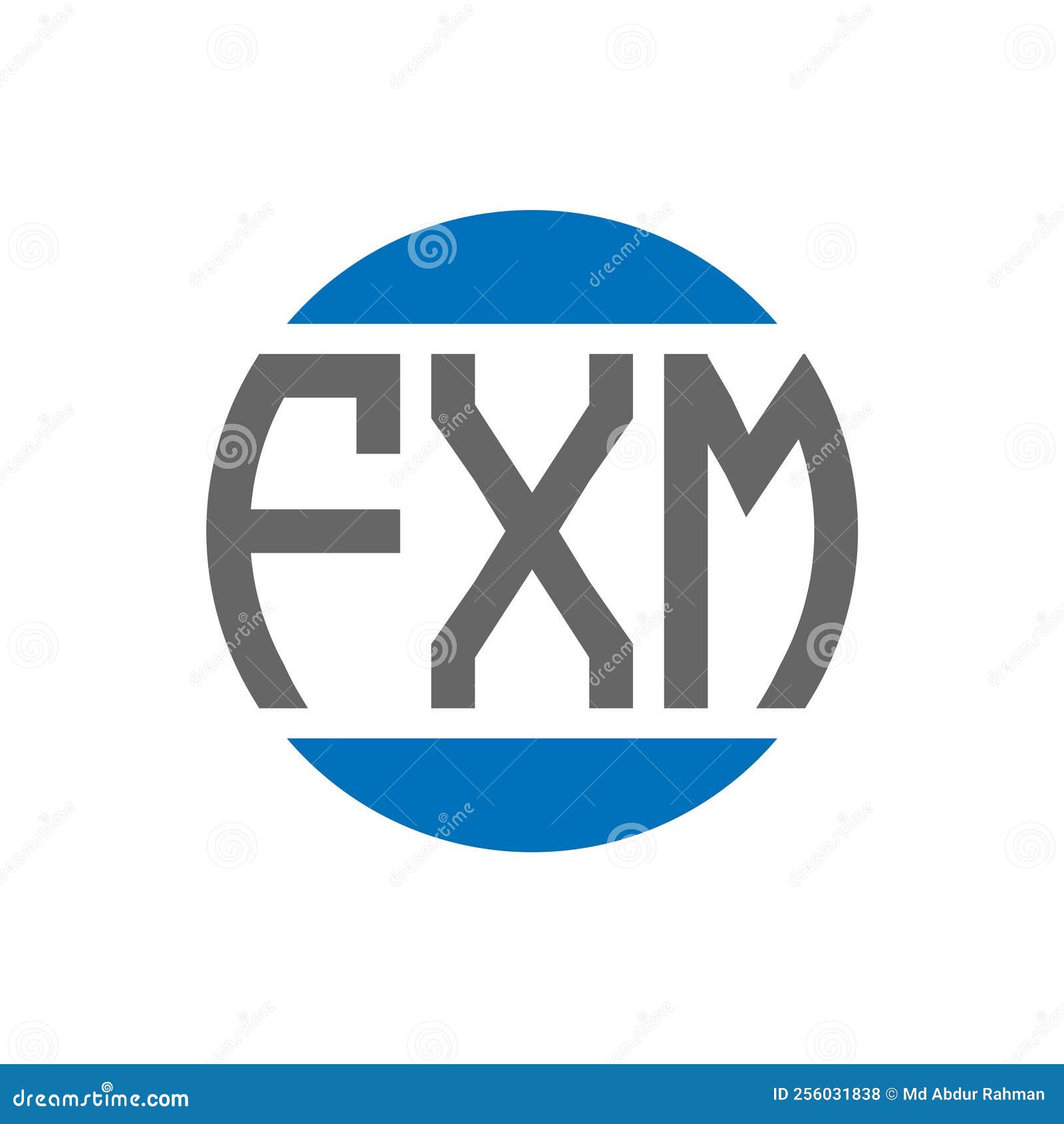 FXM Letter Logo Design on White Background. FXM Creative Initials ...