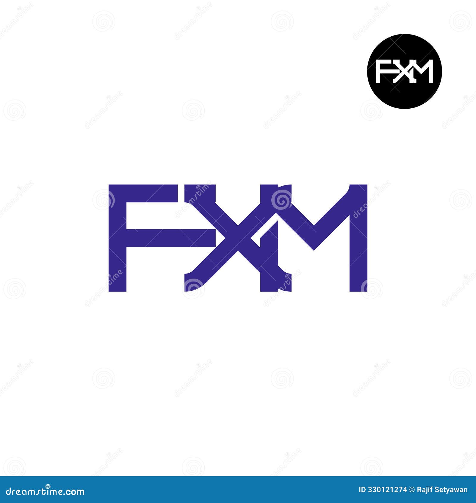 FXM Logo Letter Monogram Design Stock Vector - Illustration of ...