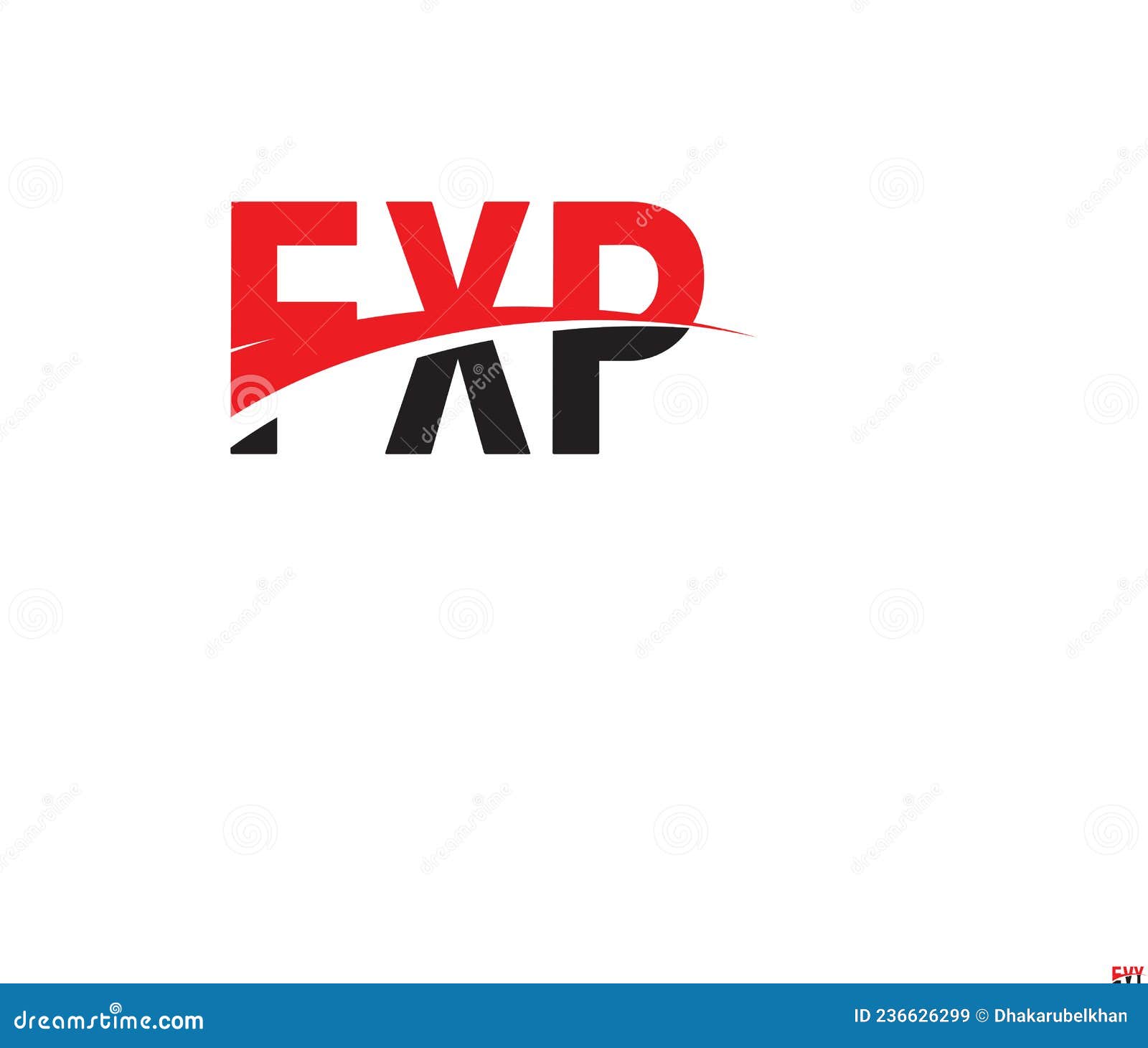 FXP Letter Initial Logo Design Vector Illustration Stock Vector ...