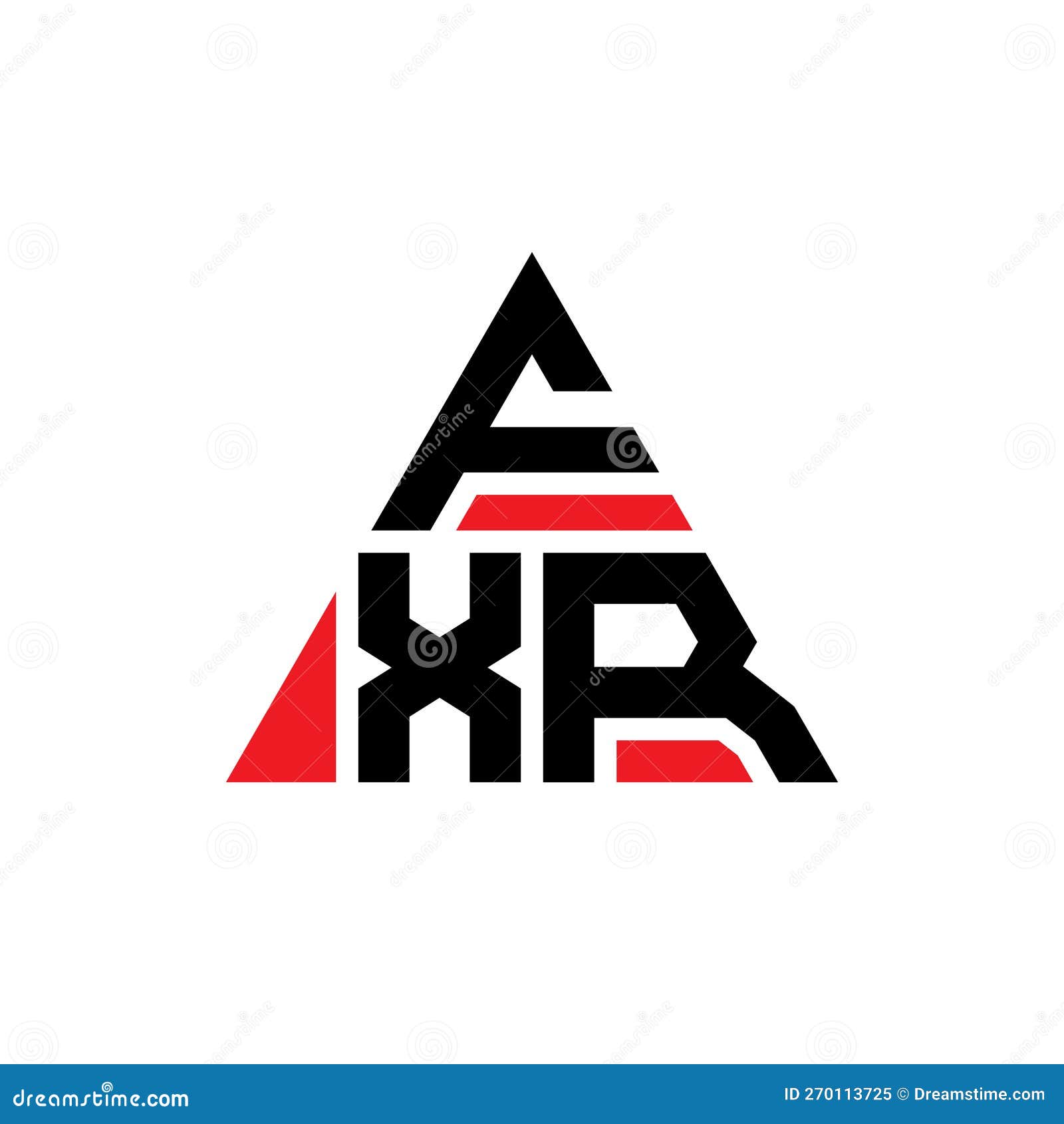 FXR Triangle Letter Logo Design with Triangle Shape. FXR Triangle Logo ...