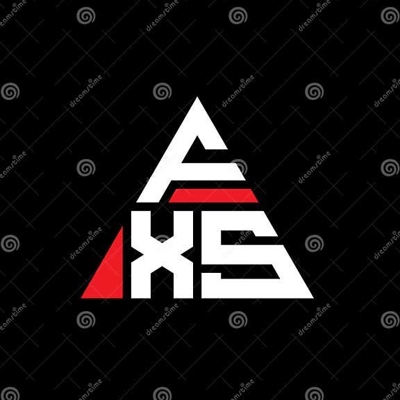 FXS Triangle Letter Logo Design with Triangle Shape. FXS Triangle Logo ...