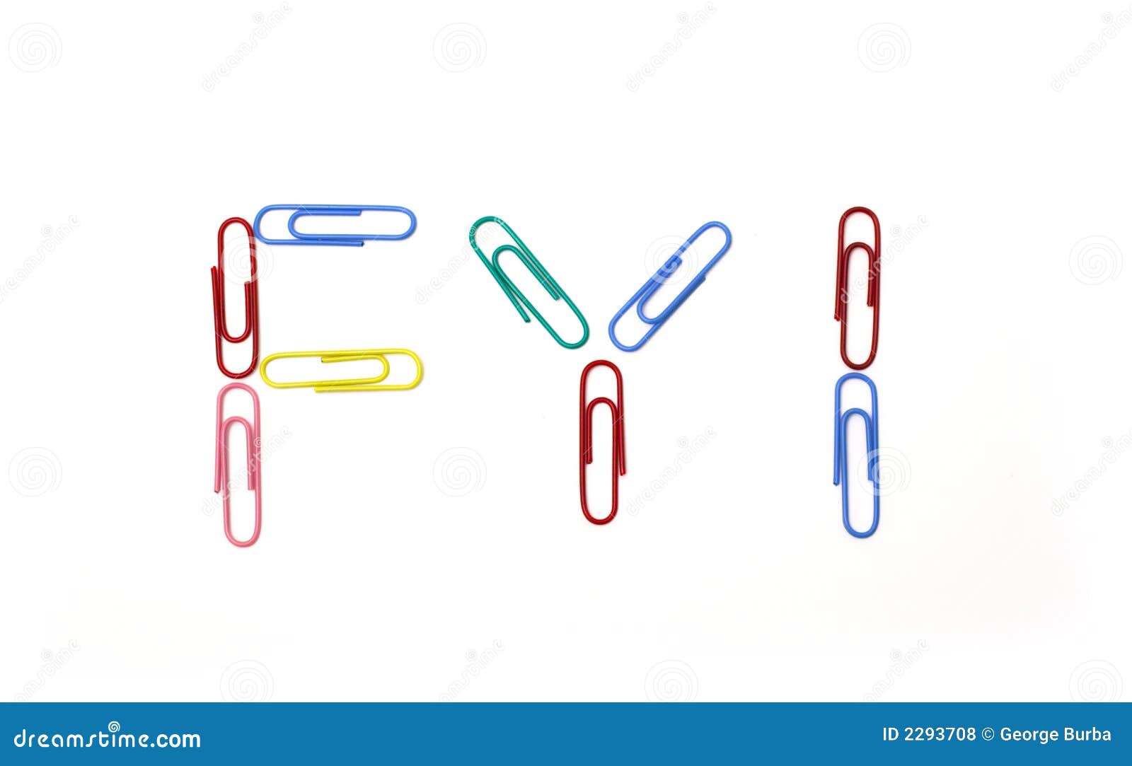 FYI stock photo. Image of colored, blue, forget, note - 2293708