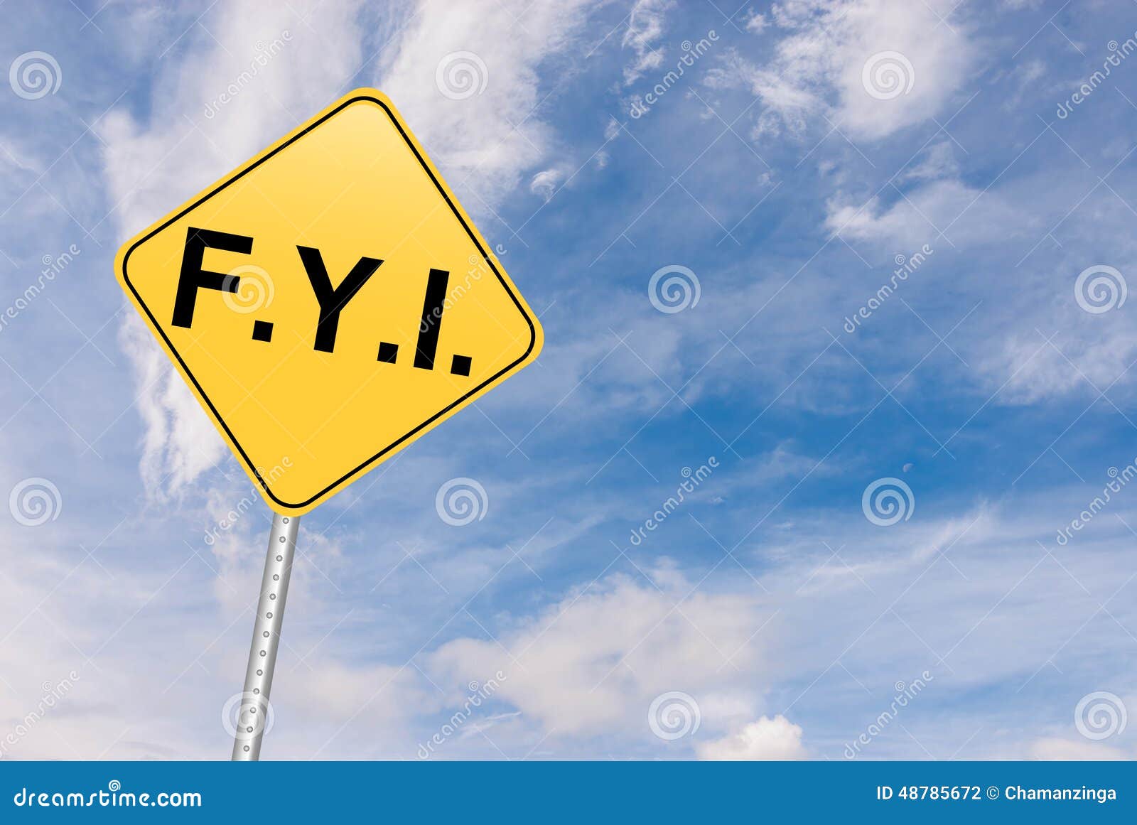 FYI zdjęcie stock. Obraz złożonej z informacja, biznes - 48785672