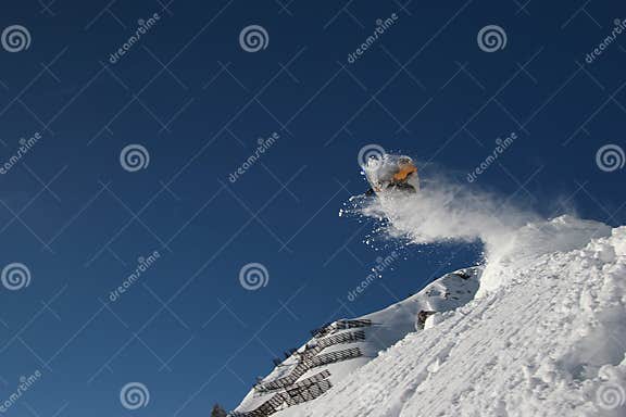 Fyling high stock photo. Image of high, snowboarding, snowboarder - 970658