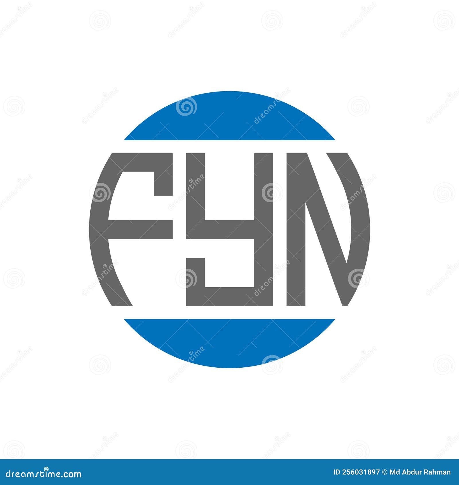 FYN Letter Logo Design on White Background. FYN Creative Initials ...