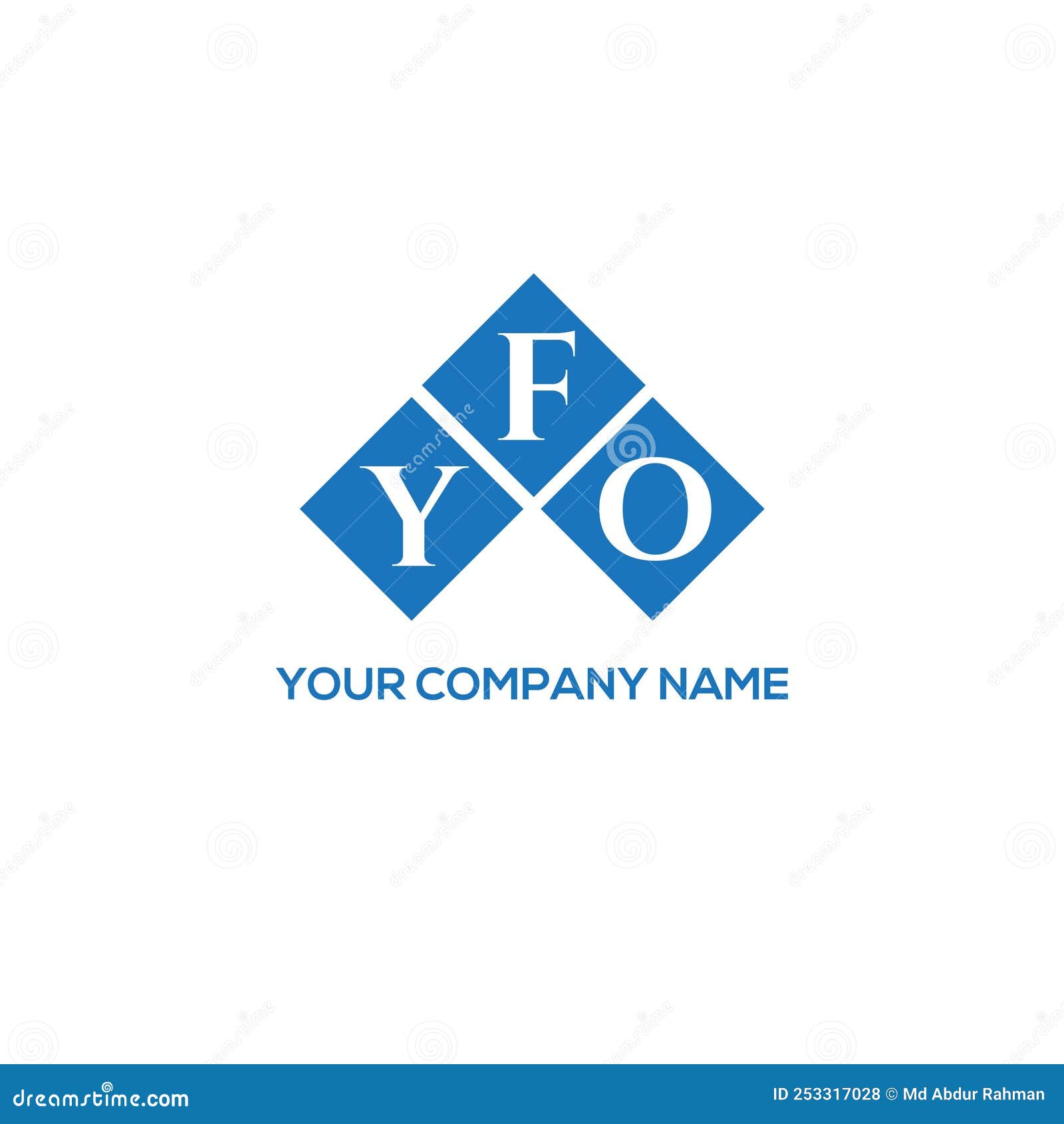 FYO Letter Logo Design on WHITE Background. FYO Creative Initials ...
