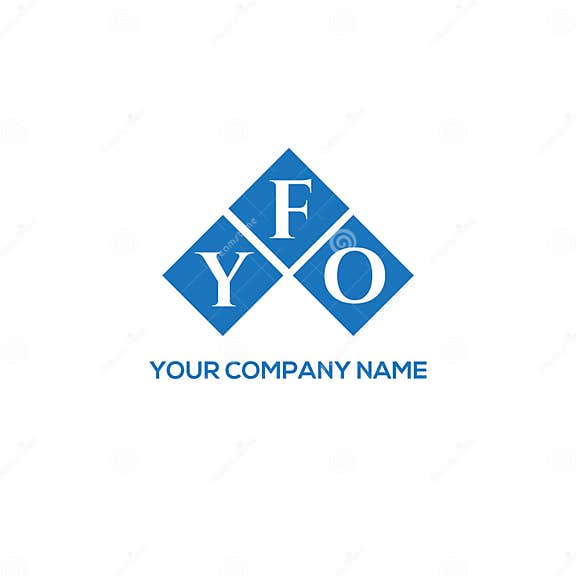 FYO Letter Logo Design on WHITE Background. FYO Creative Initials ...