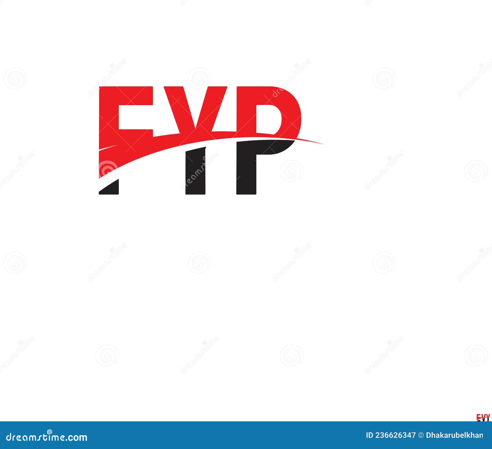FYP Letter Initial Logo Design Vector Illustration Stock Vector ...