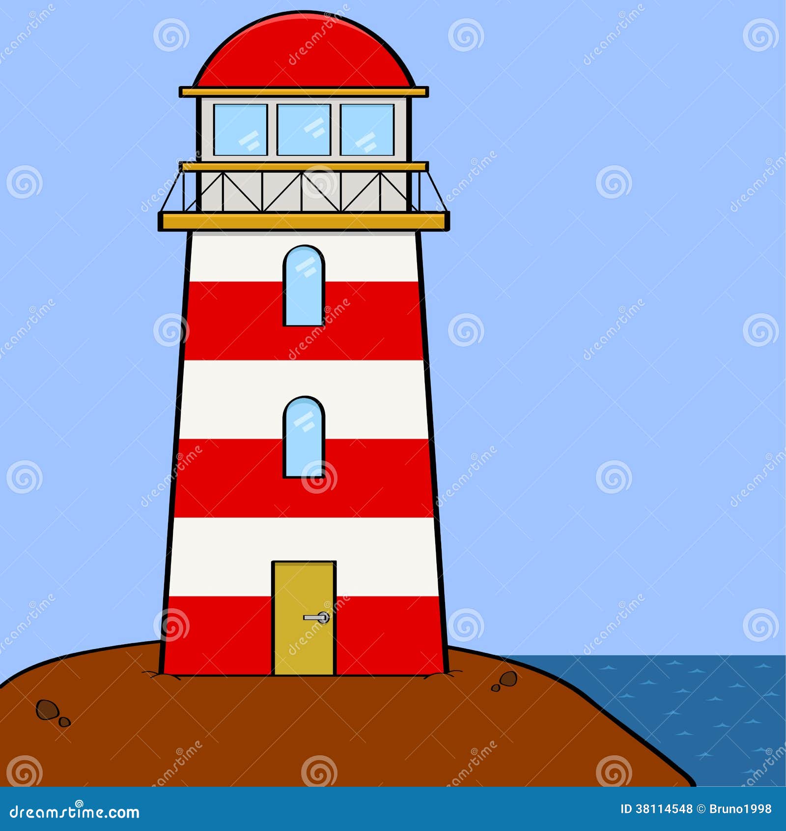 Fyr vektor illustrationer. Illustration av vektor, bygger - 38114548