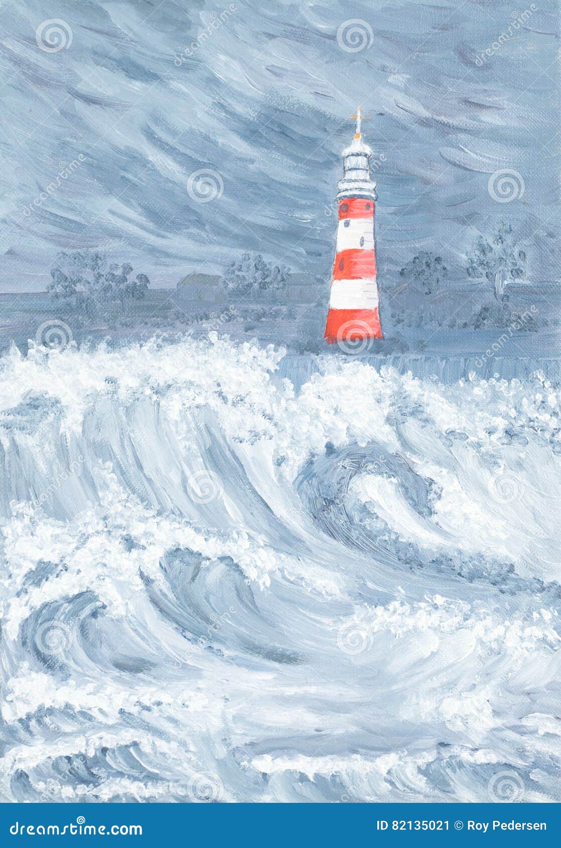 Fyr i en storm fotografering för bildbyråer. Bild av fara - 82135021