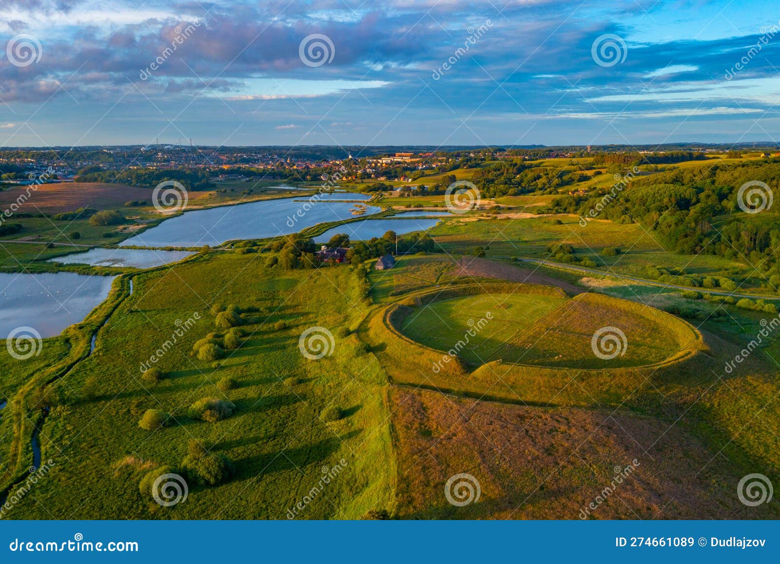 Fyrkat Viking Ring Fortress in Denmark Stock Image - Image of denmark ...