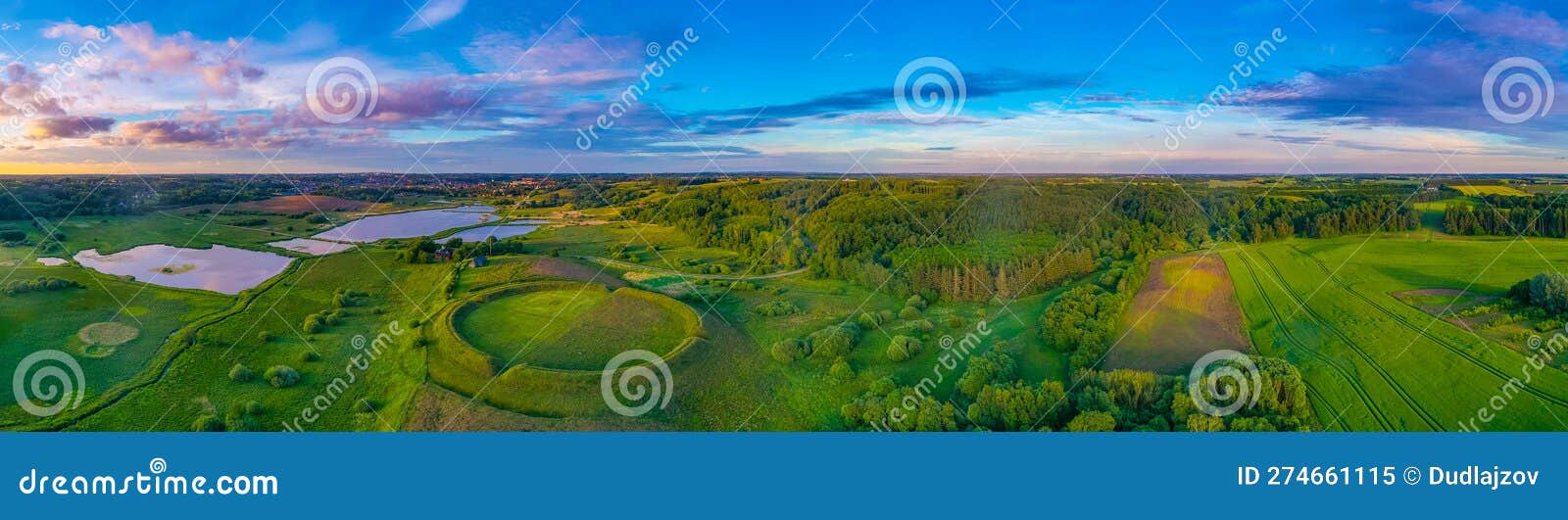 Fyrkat Viking Ring Fortress in Denmark Stock Image - Image of defense ...