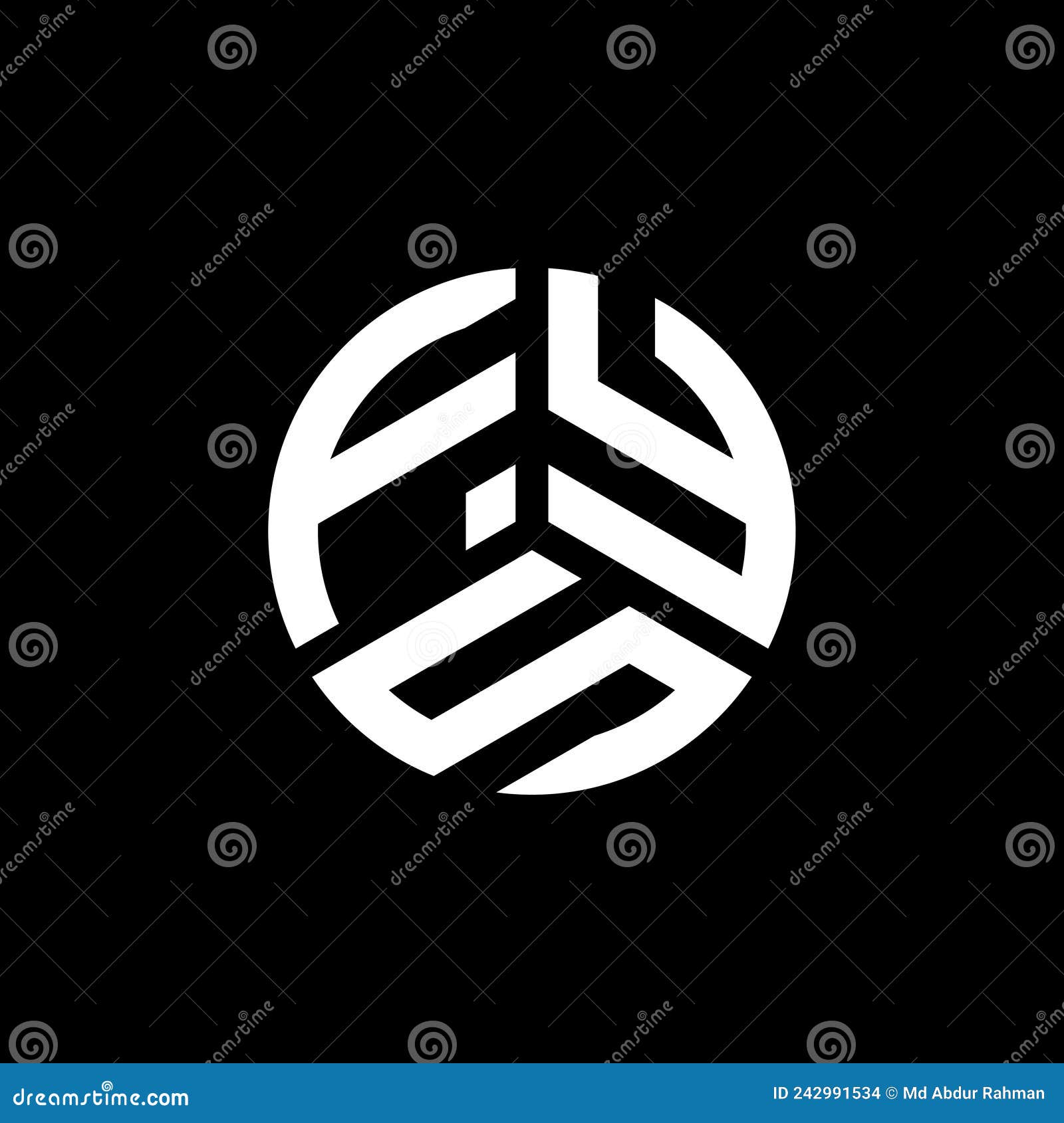 FYS Letter Logo Design on White Background. FYS Creative Initials ...