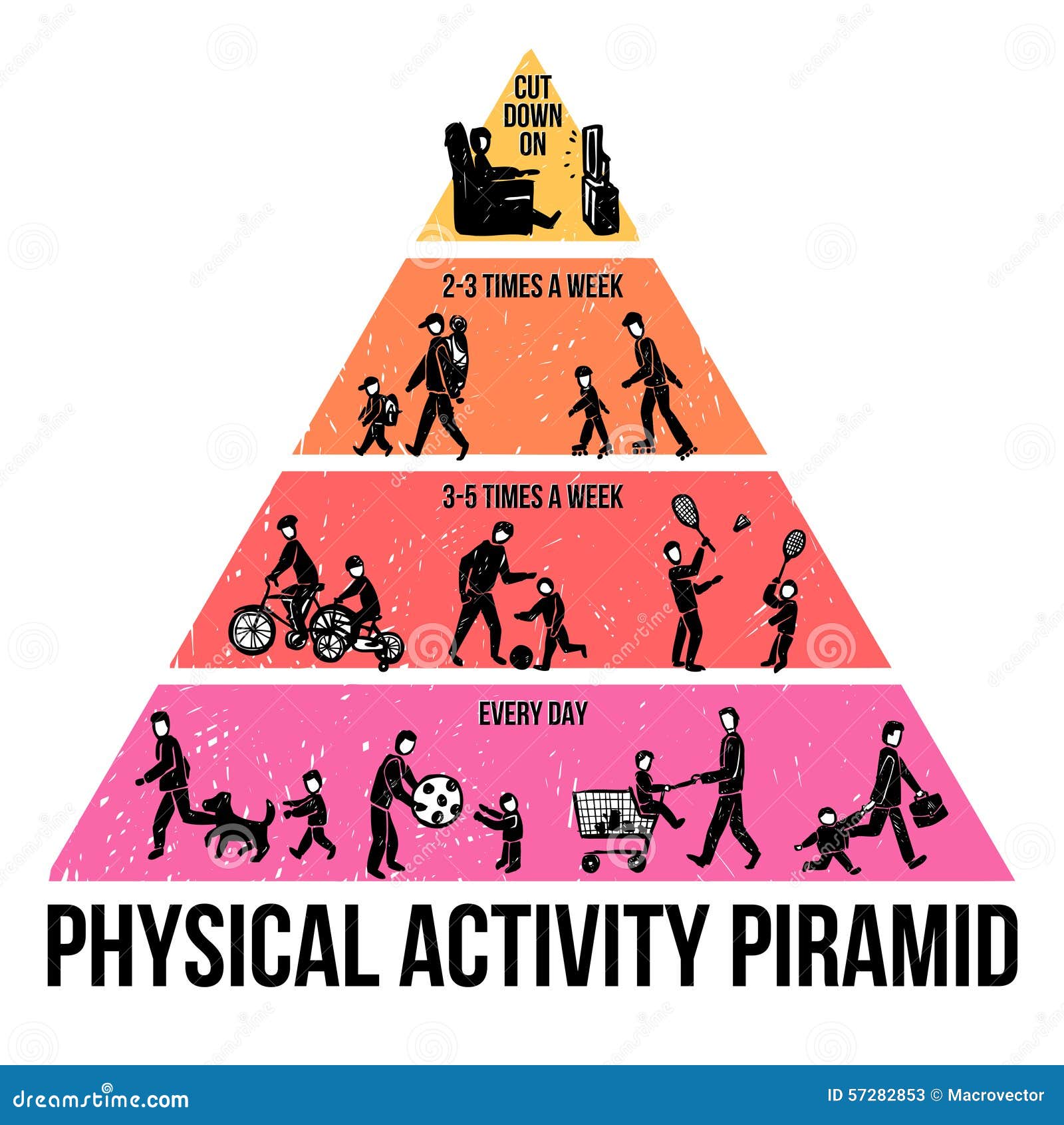 Fysisk Aktivitet Infographics Vektor Illustrationer - Illustration av ...