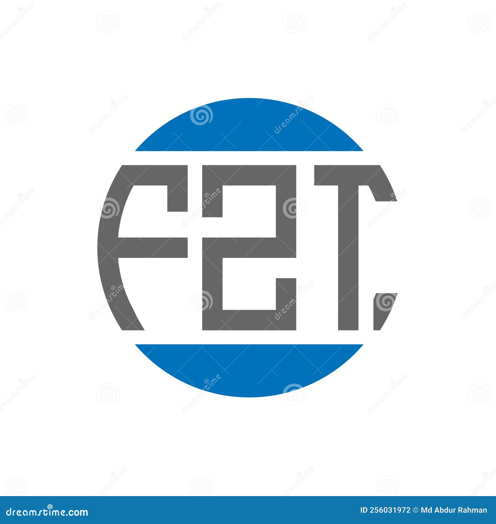 FZT Letter Logo Design on White Background. FZT Creative Initials ...