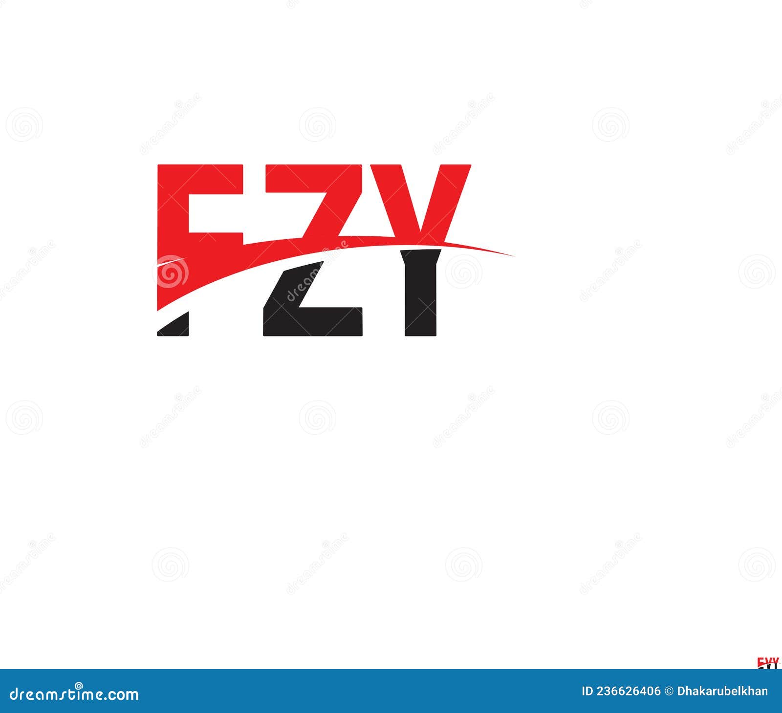 FZY Letter Initial Logo Design Vector Illustration Stock Vector ...