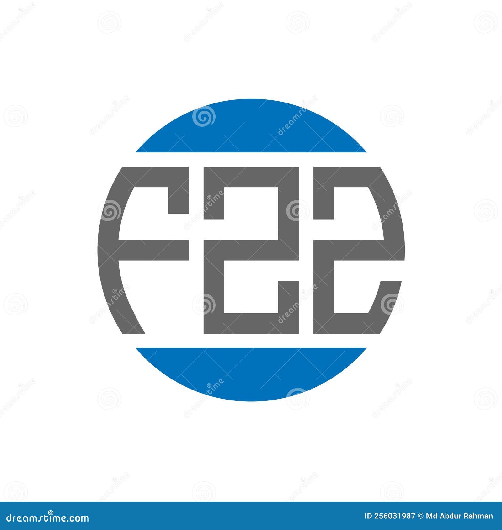 FZZ Letter Logo Design on White Background. FZZ Creative Initials ...