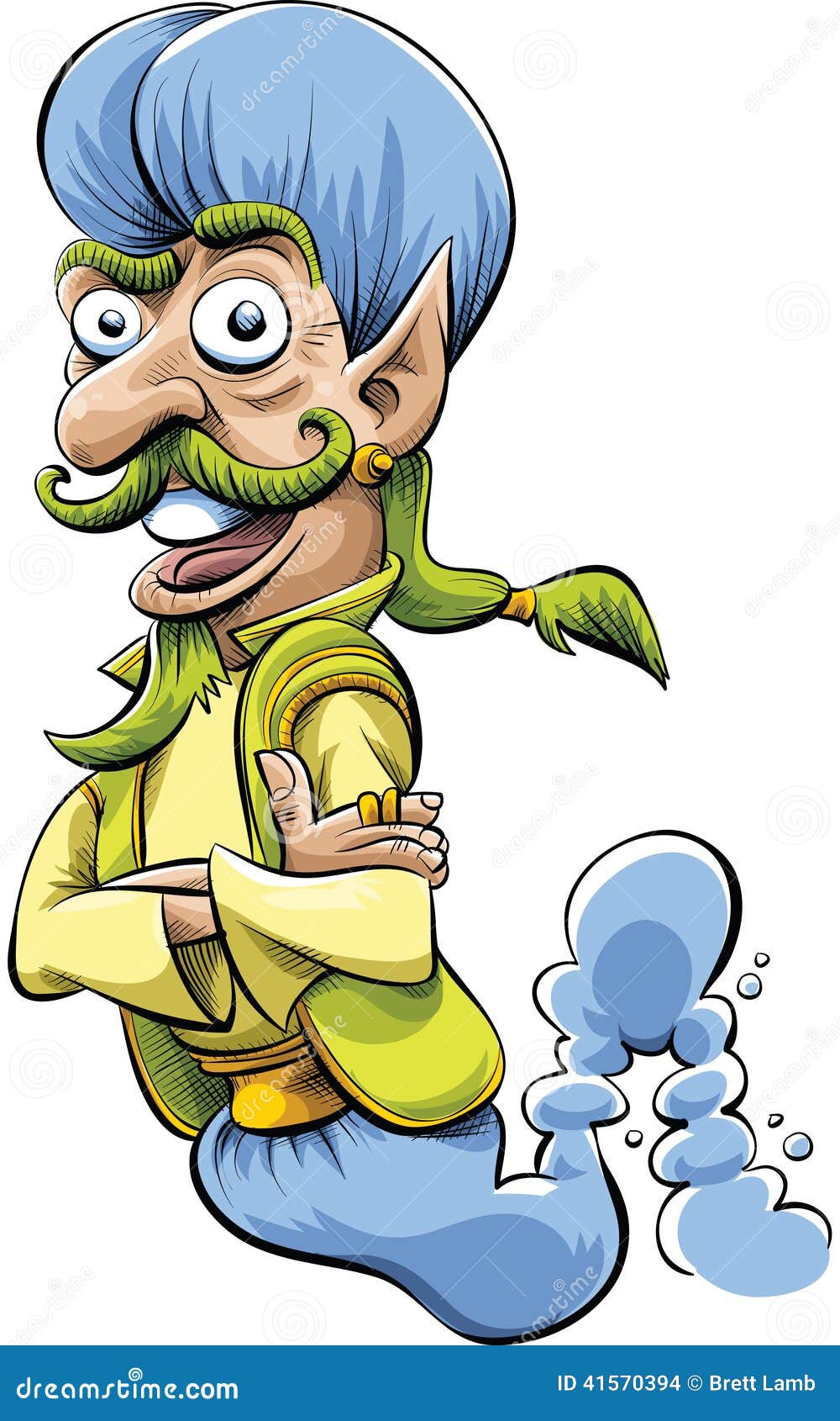 Gênios felizes ilustração stock. Ilustração de mito, cartoon - 41570394