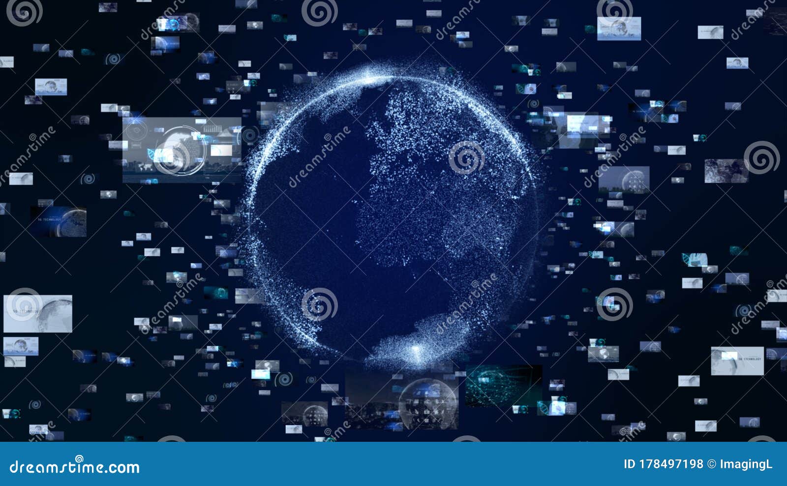 5G and AI Technology, Global Communication Network Concept. Business ...