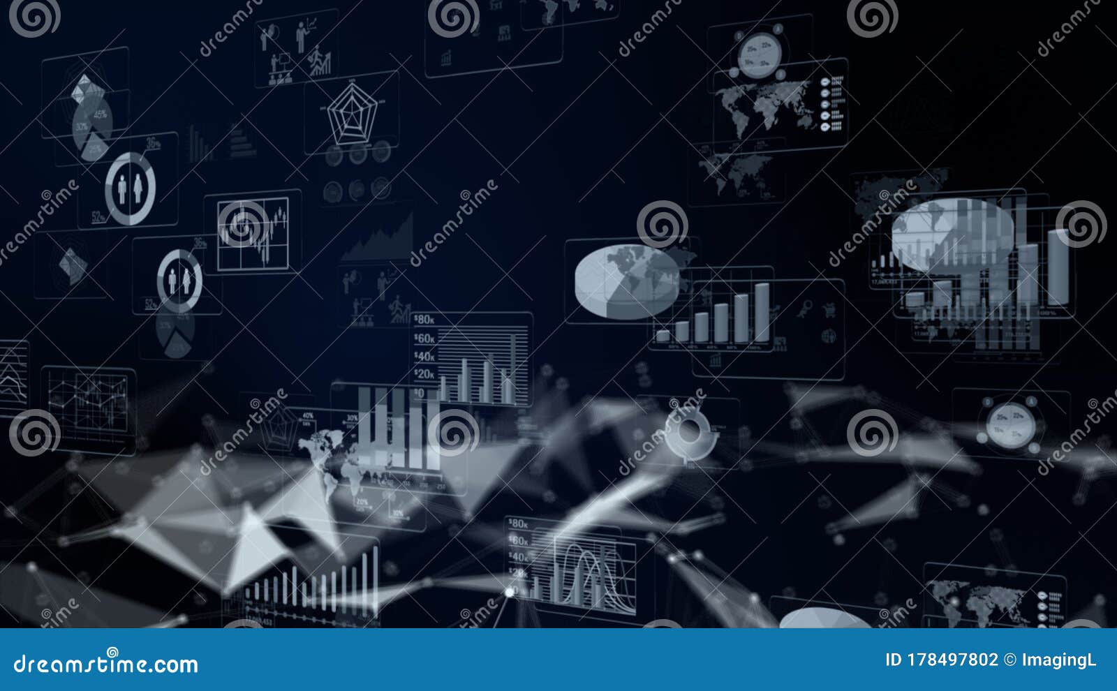 5G and AI Technology, Global Communication Network Concept. 3D ...