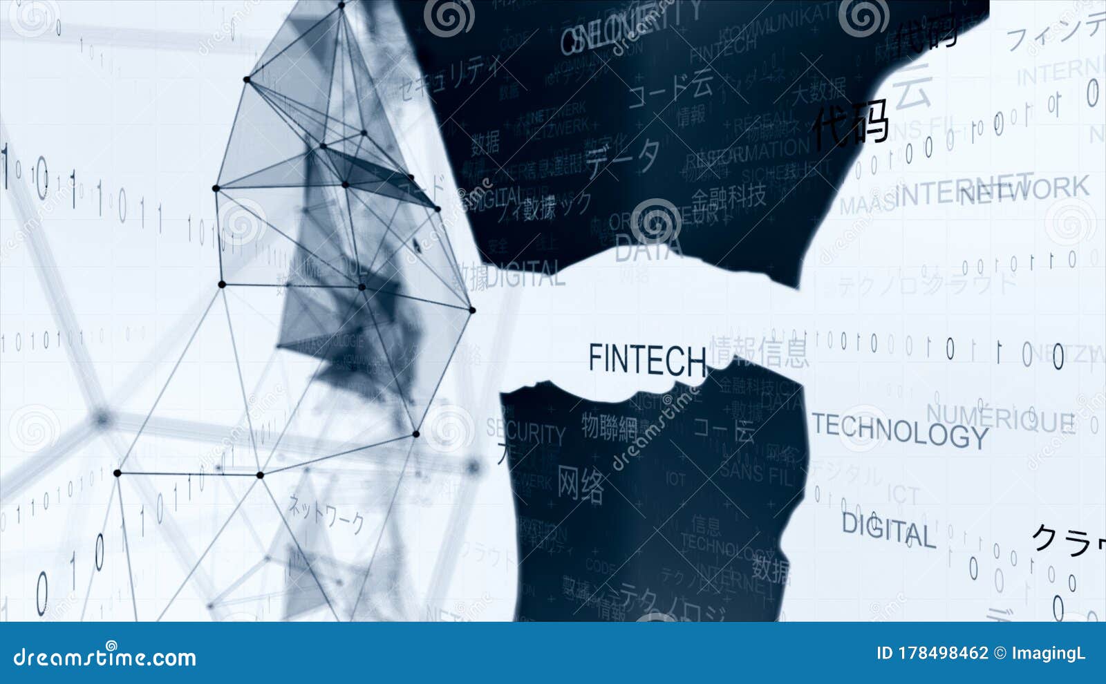 5G and AI Technology, Global Communication Network Concept. 3D ...