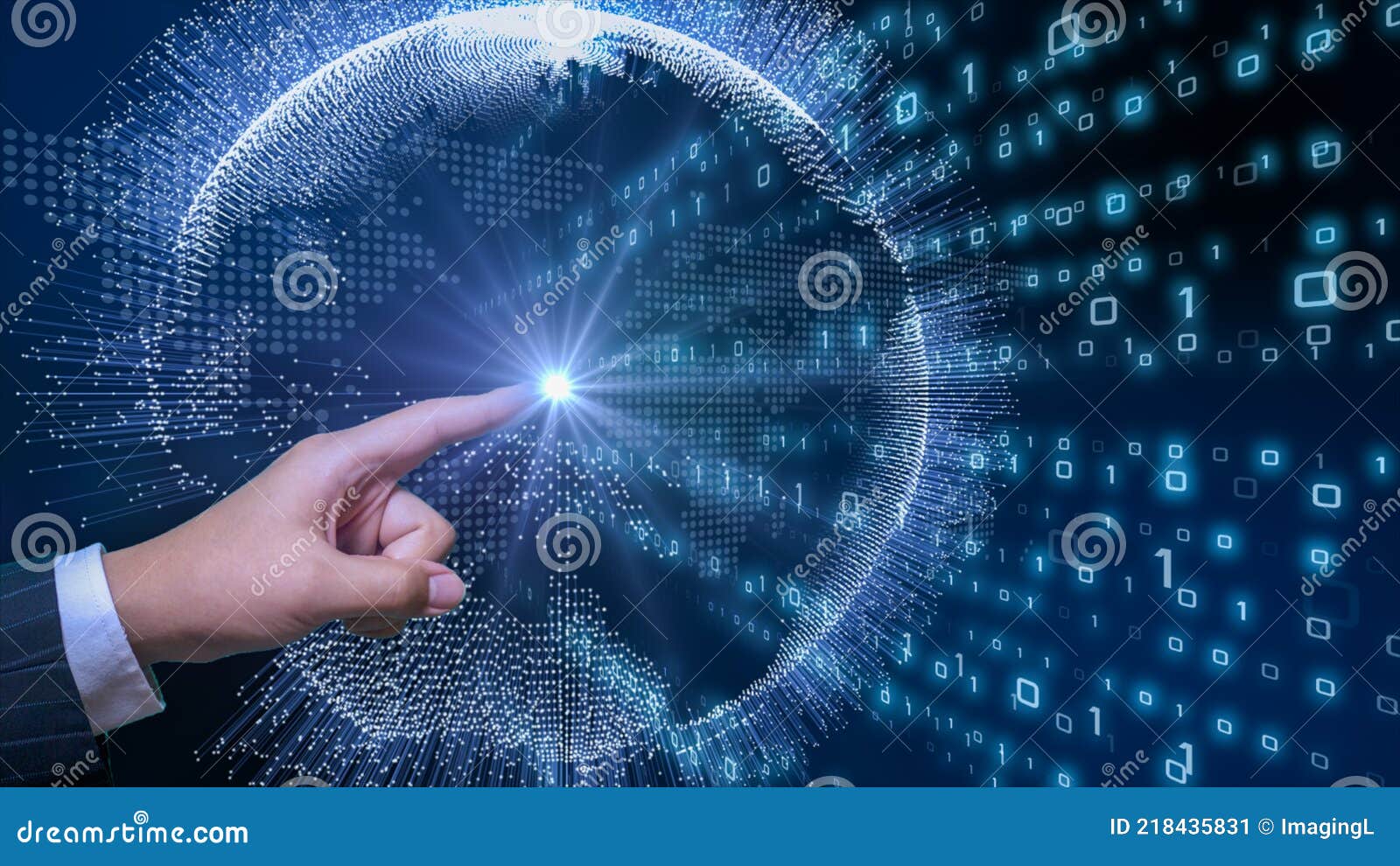 5G and AI Technology, Global Communication Network Concept. 6G Image ...