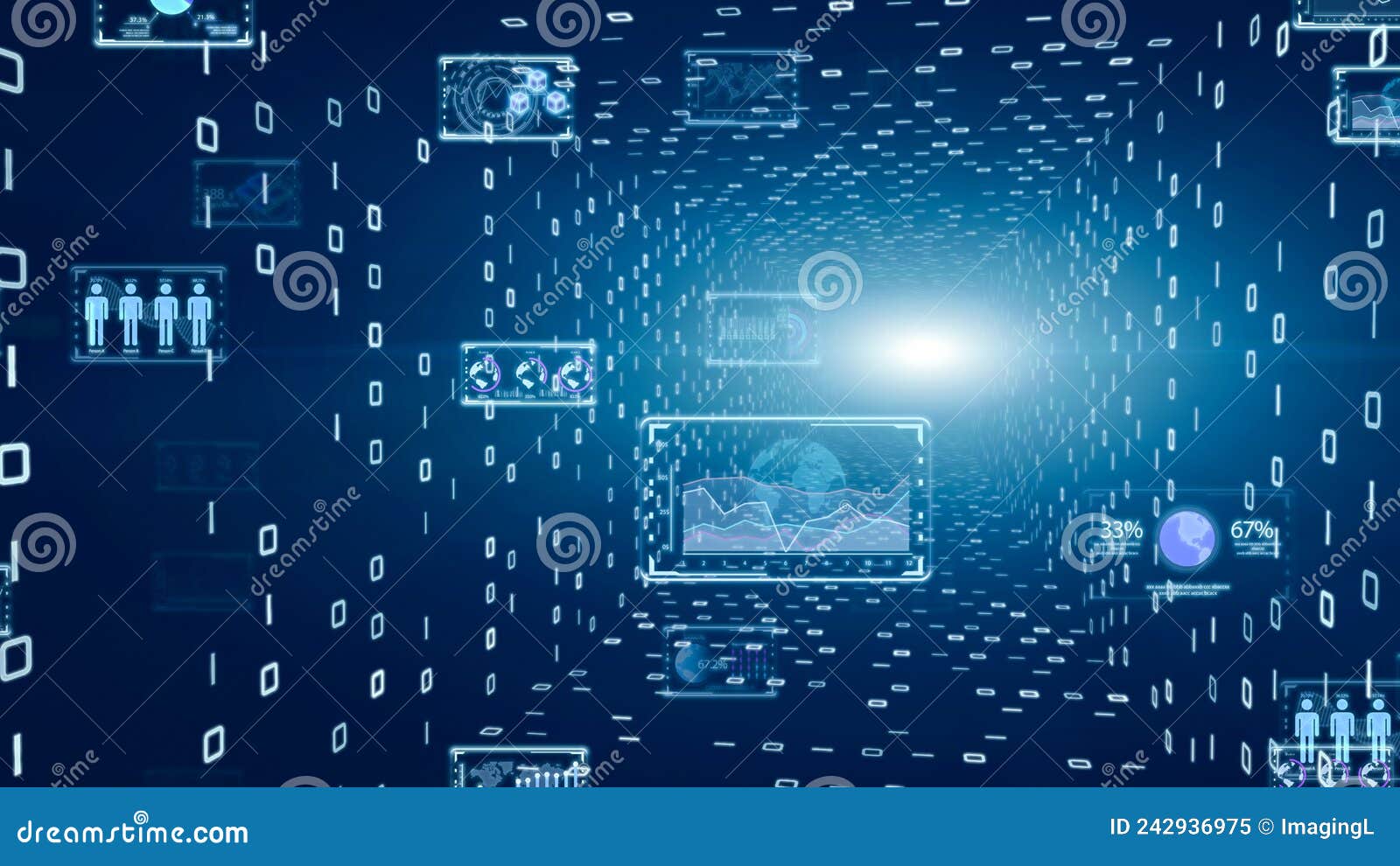 5G and AI Technology, Global Communication Network Concept. 6G Image ...