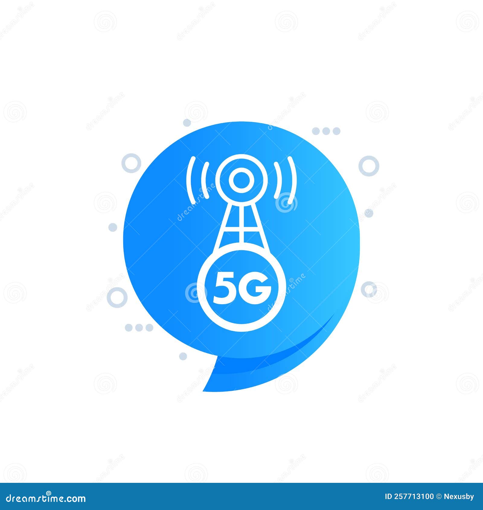 5G Antenna Tower Icon for Web Stock Vector - Illustration of ...