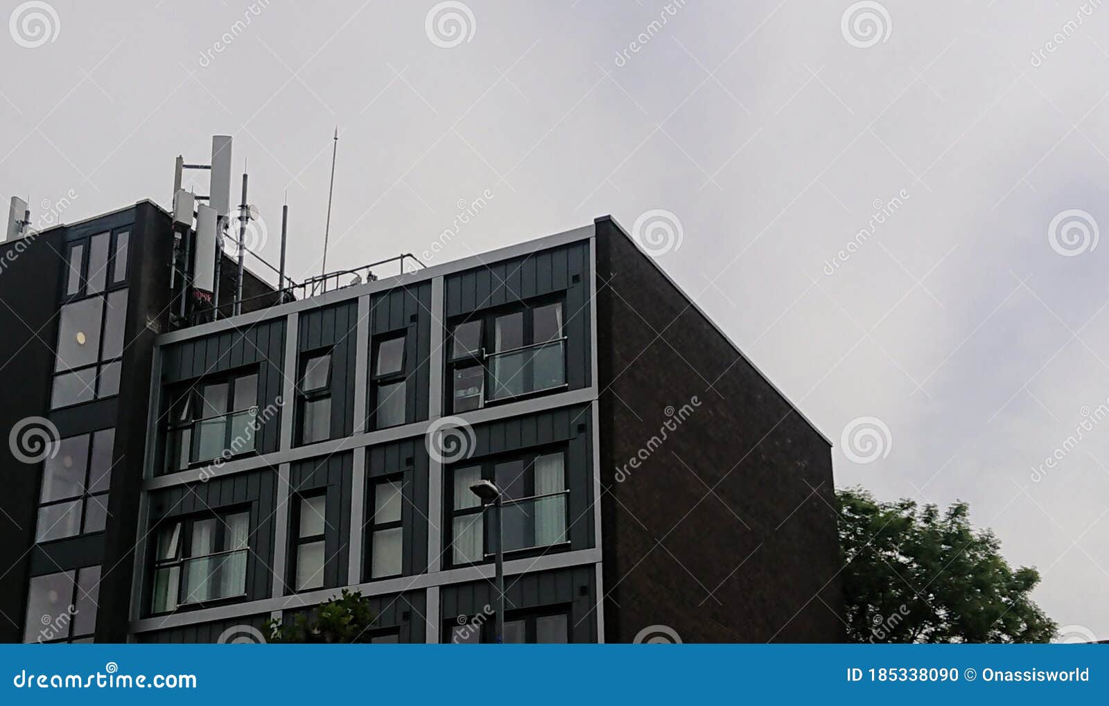 Complex Roof Design, Metal Tiled Expensive Roofing Construction With A ...