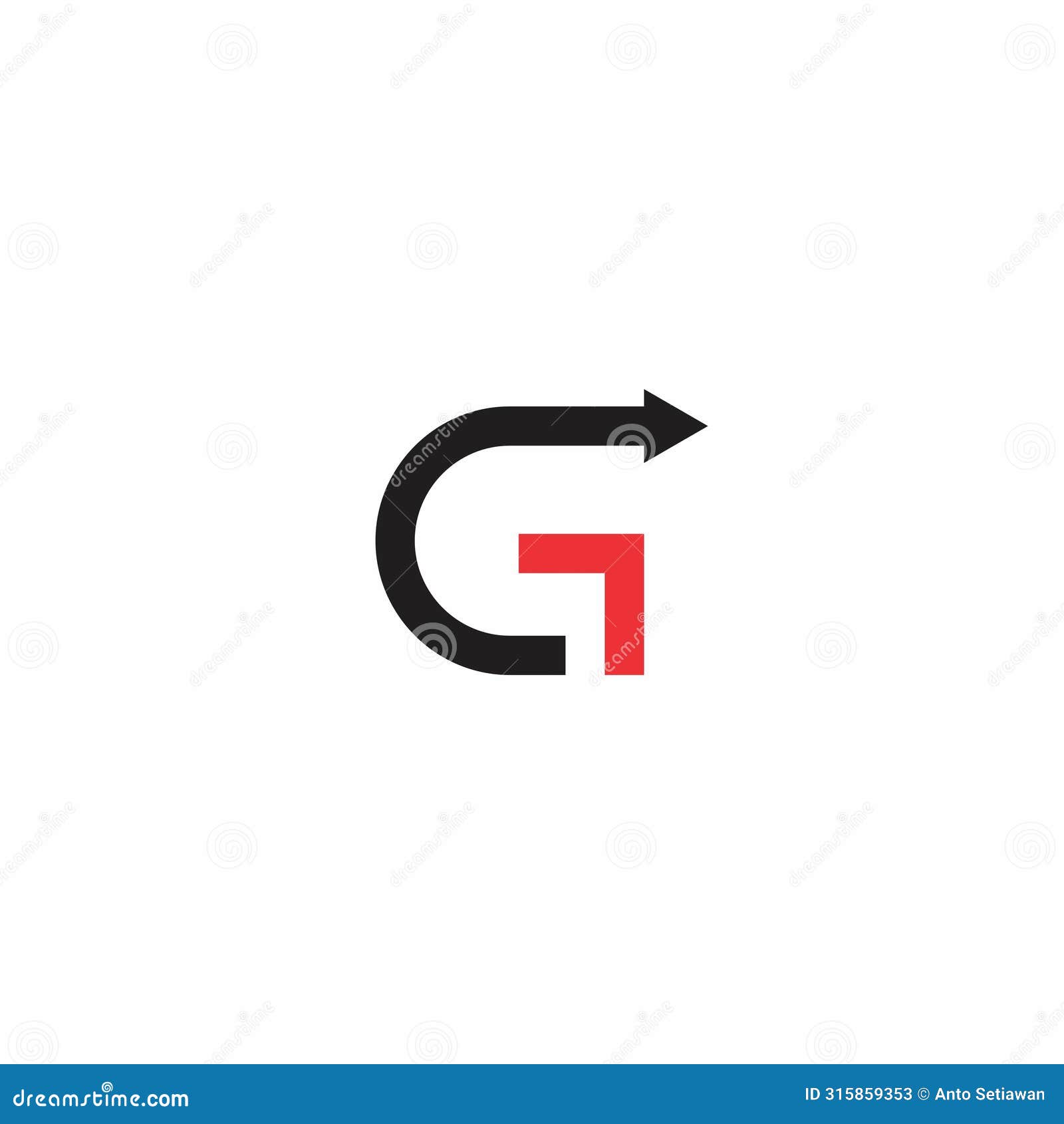 G Arrow Logo Initial. Letter G Icon Stock Vector - Illustration of ...