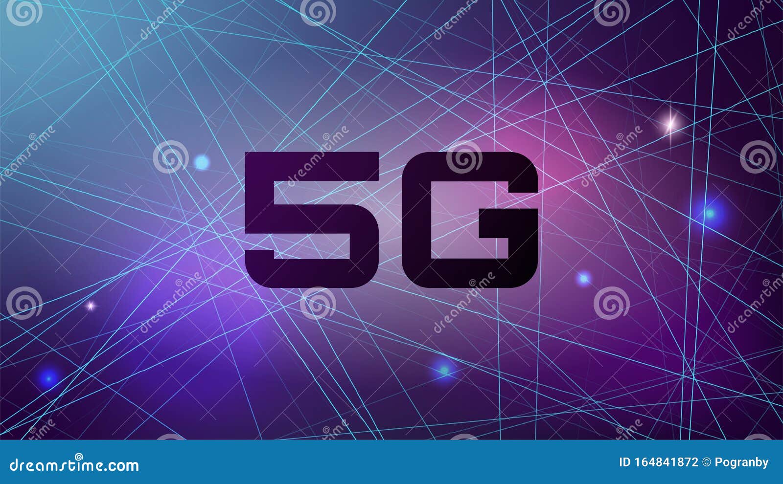 5g Banner. Fifth Generation of Telecommunication Technology Concept ...