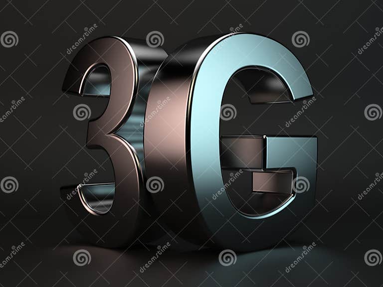 3G Cellular High Speed Data Connection Concept Logo Stock Illustration ...