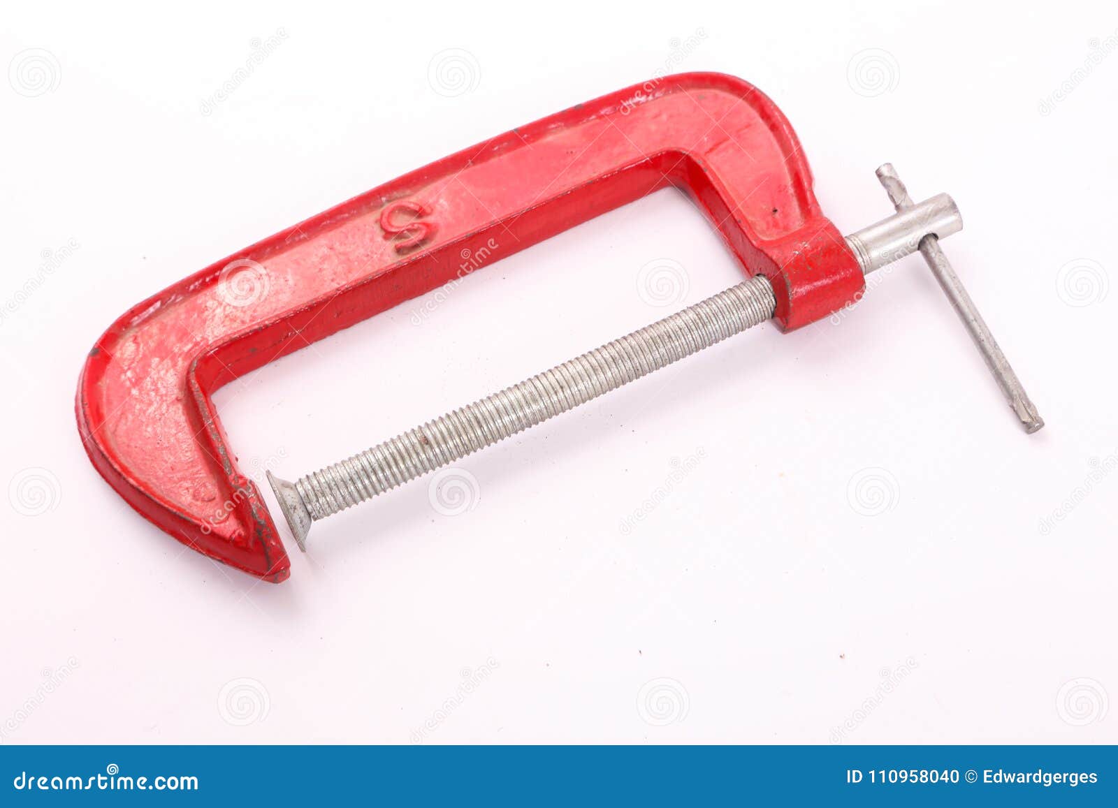 G-Clamp stock photo. Image of clamp, constructions, hand - 110958040