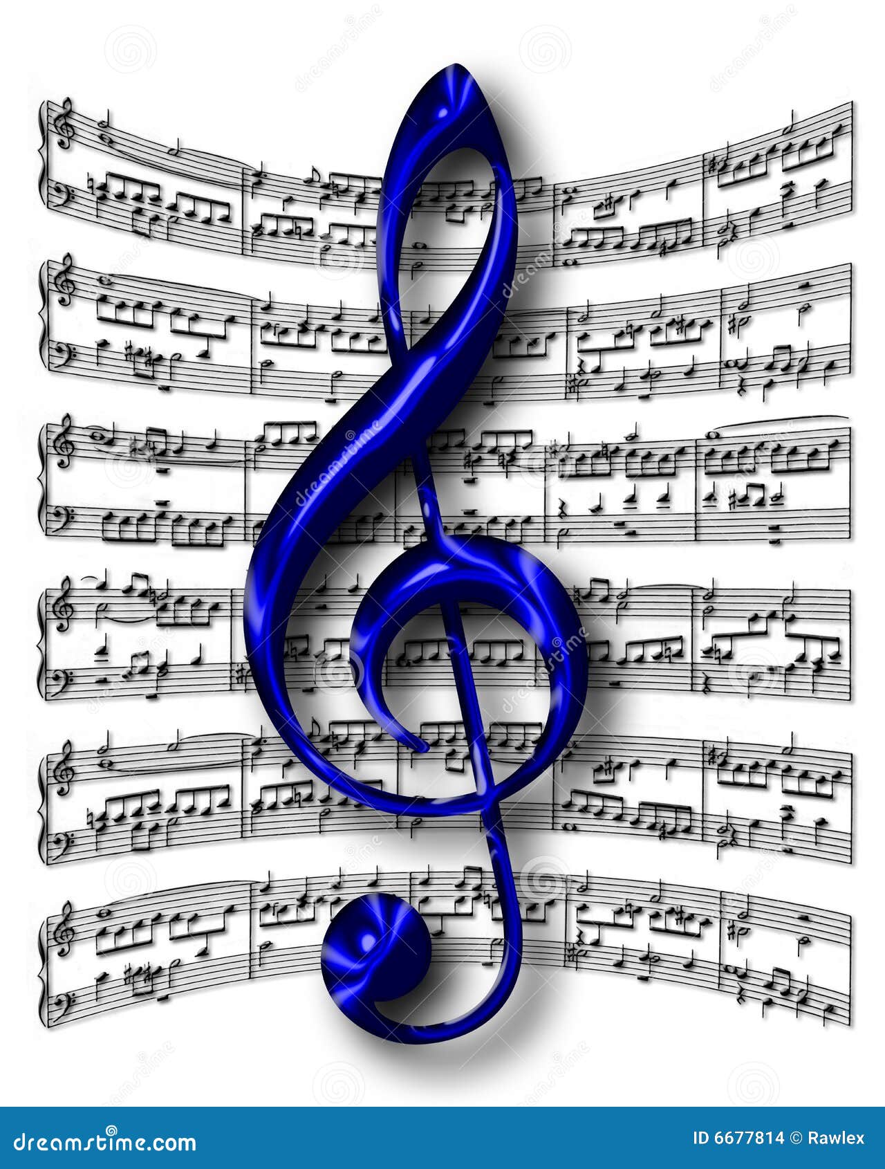 G-clef stock illustration. Illustration of pattern, paper - 6677814