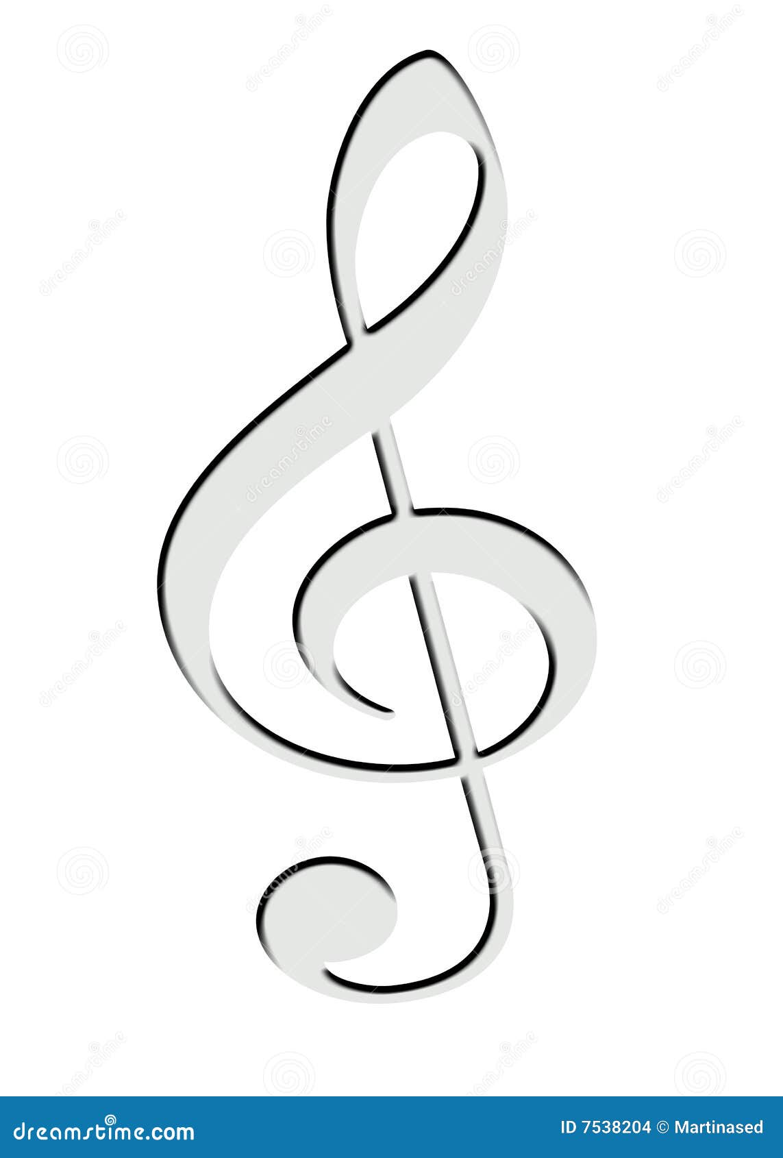 G Clef Stock Images - Image: 7538204