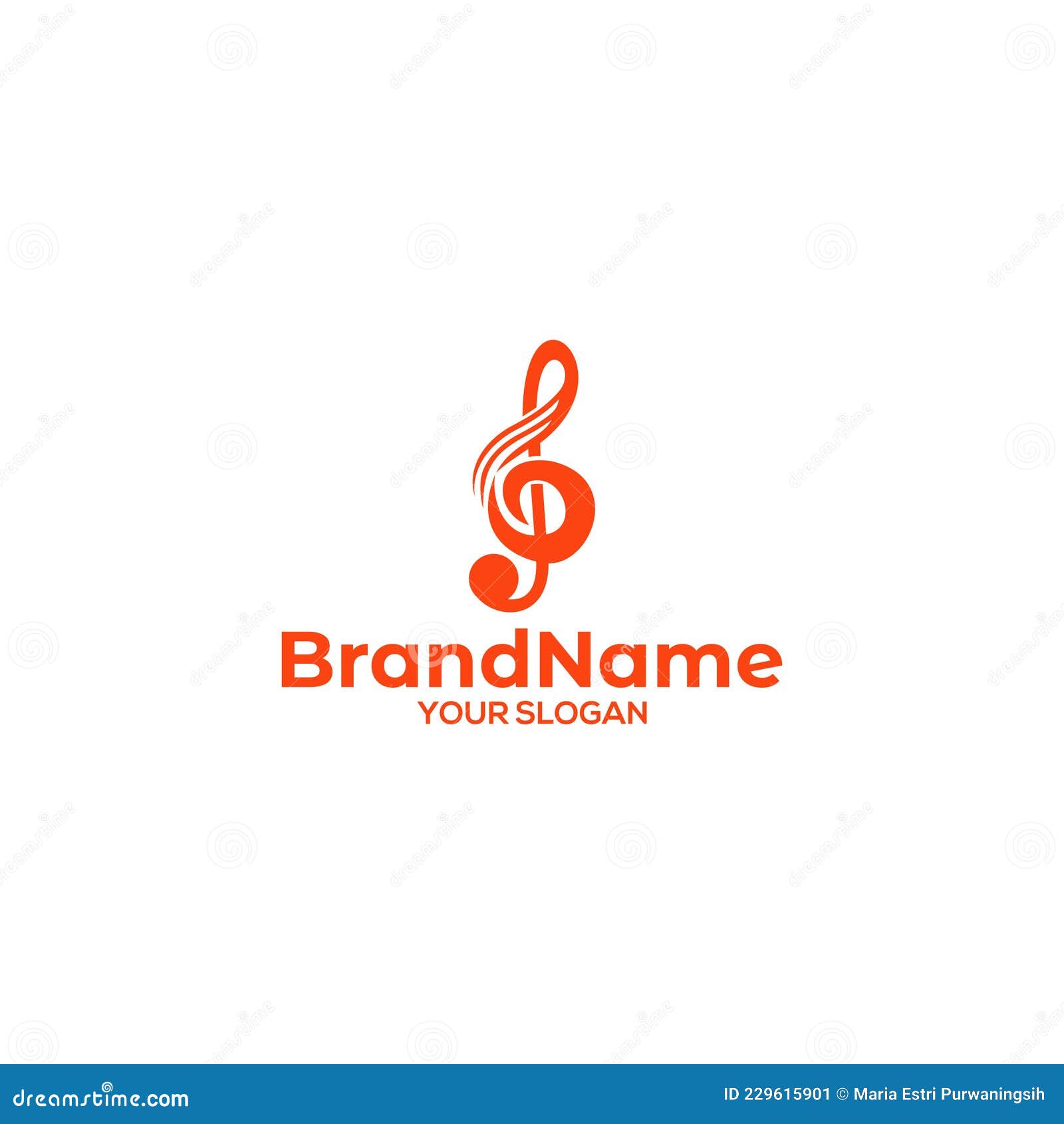 G Clef Logo Design Vector stock vector. Illustration of audio - 229615901