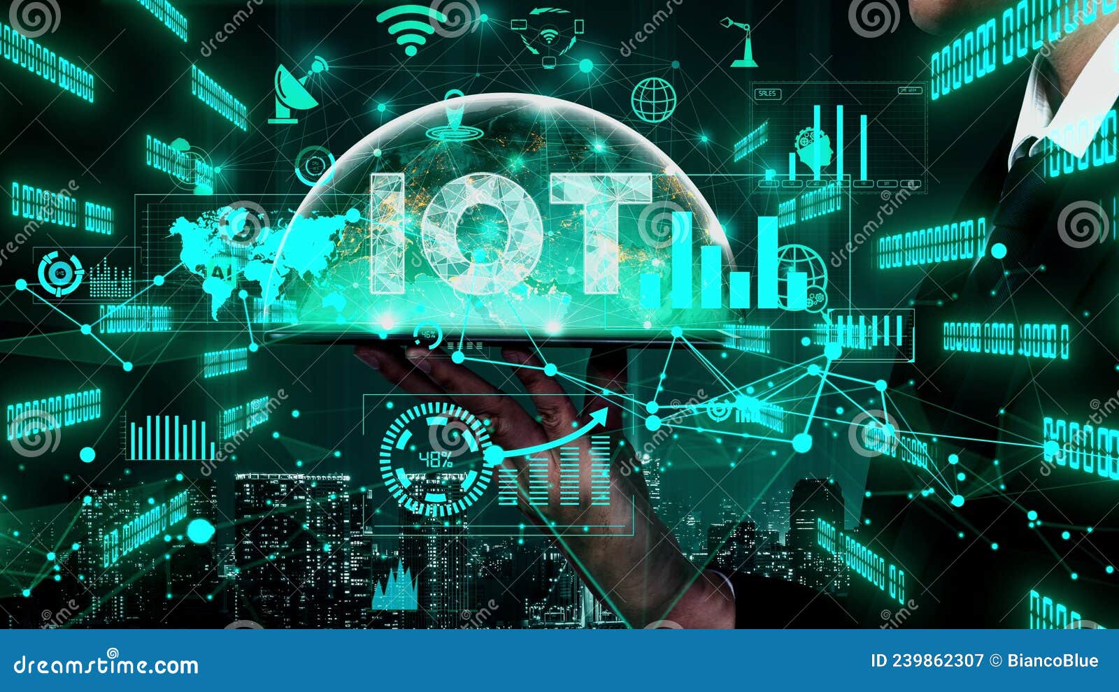 5G Communication Technology of Internet Network Conceptual Stock Image ...